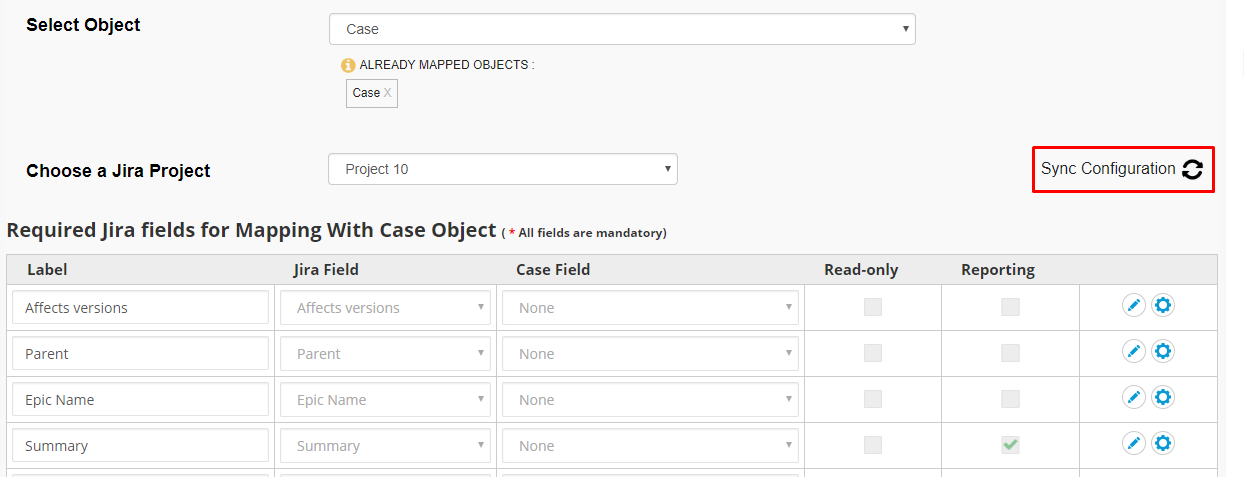 Schedule Jira Configuration Sync | Sinergify | Integrating Salesforce & Jira