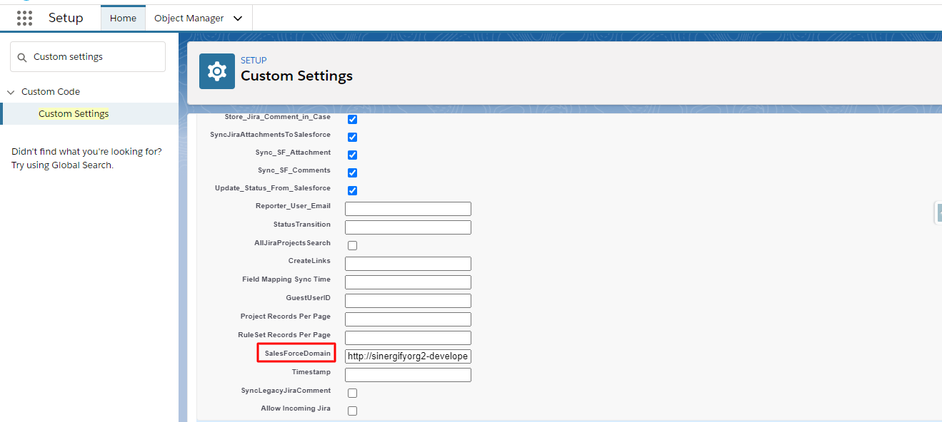 Salesforce Details on Jira | Sinergify | Integrating Salesforce & Jira