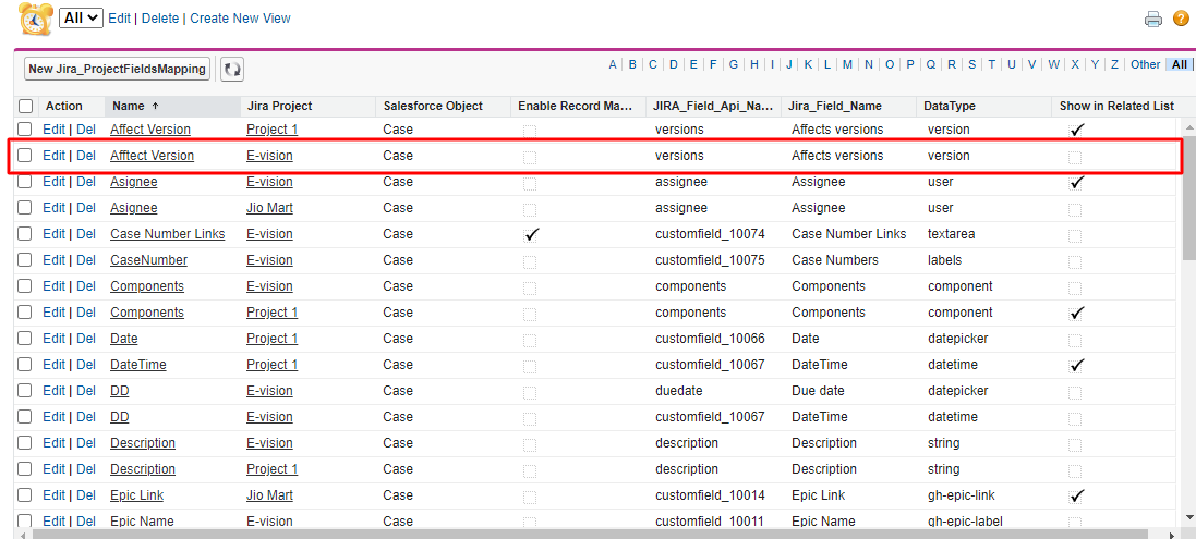 Jira Related List | Sinergify | Integrating Salesforce & Jira