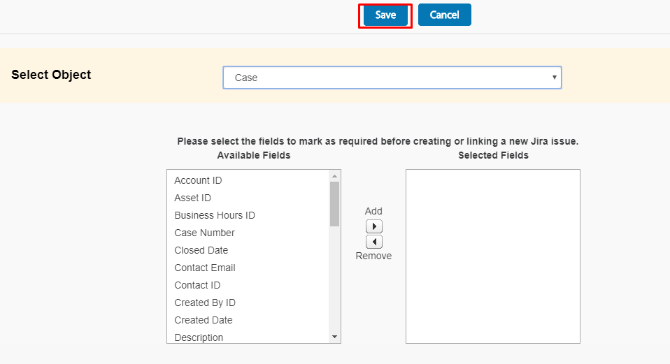 Validation Configuration | Sinergify | Integrating Salesforce & Jira
