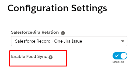 Feed Item usage | Sinergify | Integrating Salesforce & Jira