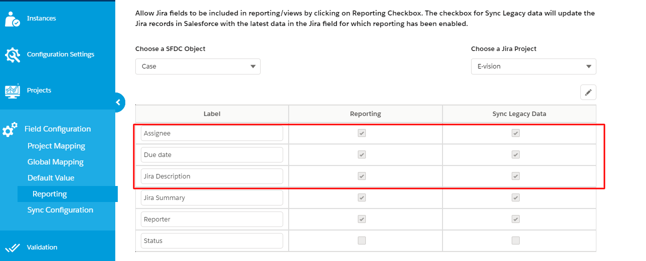 Reporting | Sinergify | Integrating Salesforce & Jira