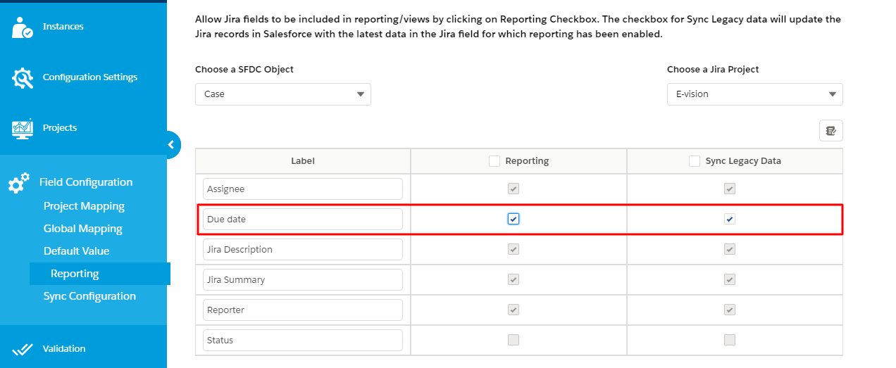 Reporting | Sinergify | Integrating Salesforce & Jira