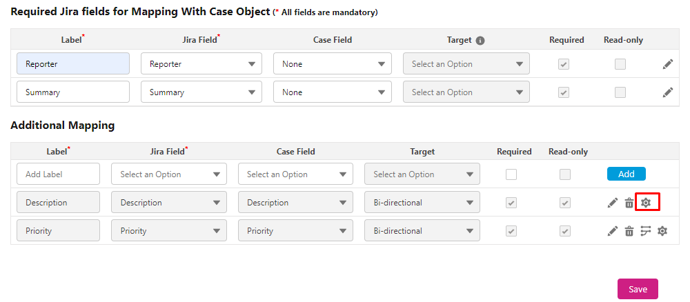 Field Configuration (Project Mapping)| Sinergify